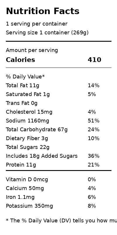 Sesame Chicken with Fried Rice Frozen Meal, 9.5oz - Tai Pei